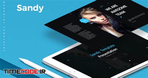 دانلود قالب پاورپوینت پرزنتیشن خدمات Sandy Powerpoint Template تایم کد