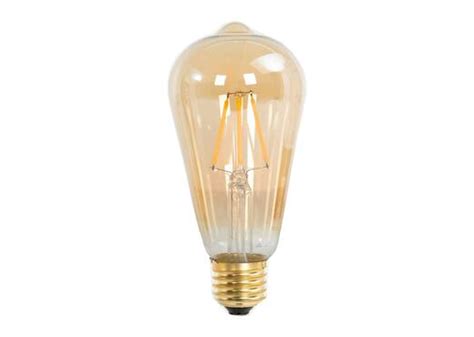 Interiors 4w Amber Angular Light Bulb Vintage Led