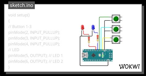 PERCABANGAN LATIHAN Wokwi ESP32 STM32 Arduino Simulator
