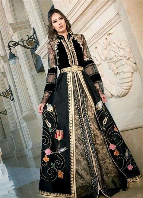 Moroccan Kaftan Dress Caftan Dress Maxi Dress Arab Fashion Fur Fashion Fashion Dresses
