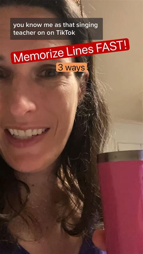 Memorize Lines Fast How To Memorize Things Acting Tips Singing Tips