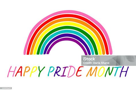 다채로운 무지개 모양 게이 프라이드 플래그 해피 프라이드 데이 Lgbtq 커뮤니티 프라이드 월 벡터 포스터 스티커 카드에 대 한 손으로 그린 낙서 Lgbt 프라이드의 달에