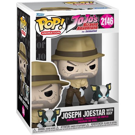 Jojos Bizarre Adventure Joseph Joestar And Iggy Funko Pop Vinyl