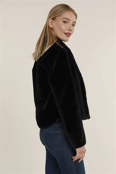 Dolce Cabo Faux Fur Shawl Collar Jacket Morgan Fitzgeralds