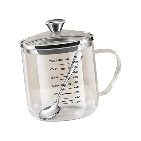 Milageto Glass Measuring Cup Beaker Mug Microwave Oven Freezer Heat