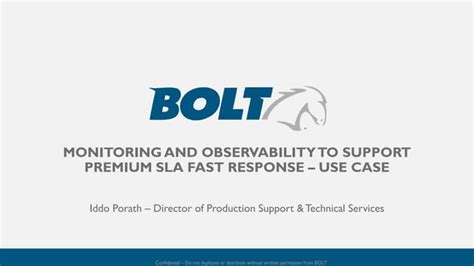 Monitoring And Observabilty At Bolt Pdf
