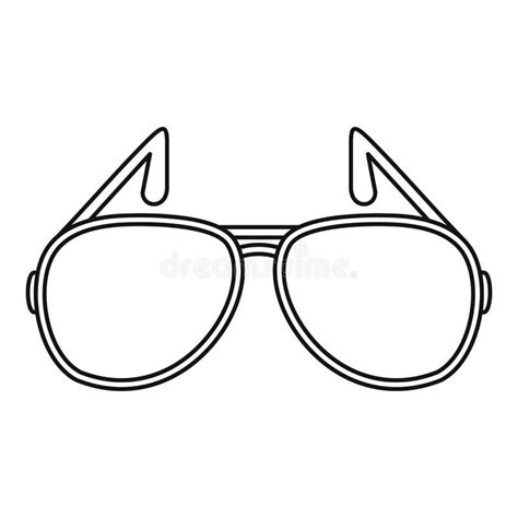 Sunglasses Icon Outline Style Stock Illustration Illustration Of