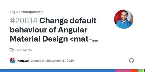 Change Default Behaviour Of Angular Material Design Issue
