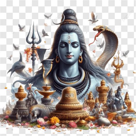 Mahadev Lord Shiva와 Maha Shivratri를 위한 인도의 힌두교 신 로드 시바 마하데프 마하 시바라트리