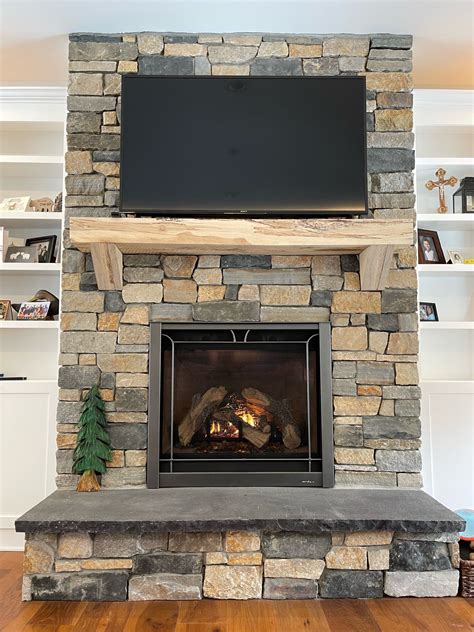 Natural Stone Veneer For Fireplaces A Timeless Choice