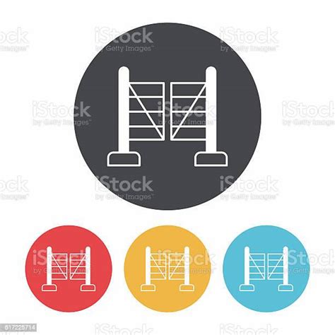 가든 울타리 아이콘크기 0명에 대한 스톡 벡터 아트 및 기타 이미지 0명 건축 게이트 Istock
