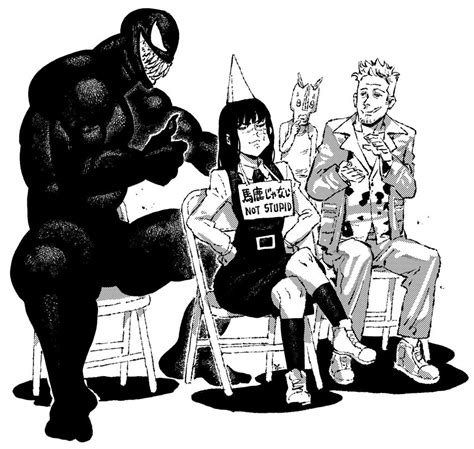 Yoru Venom Tyler Durden And Lukas Schwarz Chainsaw Man And More Drawn By Ireading Danbooru