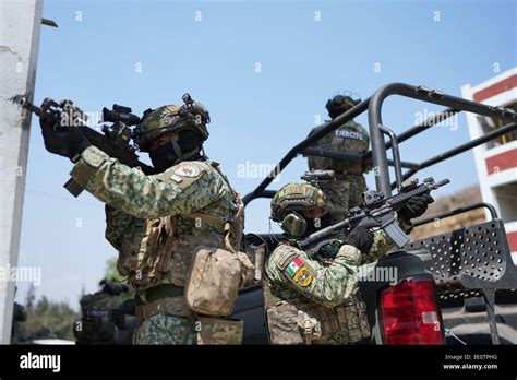 A Mexican Army Special Forces Unit Takes Part In A Counterterrorism
