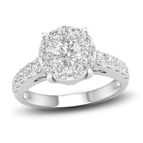 White Gold Diamond Engagement Rings