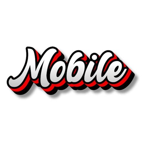 Premium Photo Mobile Text 3d Silver Red Black White Background Photo 