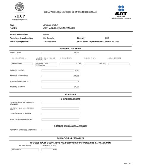 Calaméo Declaracion Anual 2018