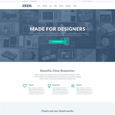 30 Free One Page Psd Web Templates In 2020 Avasta