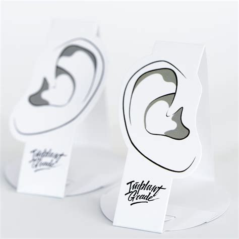 Ear Paper Display Implant Grade