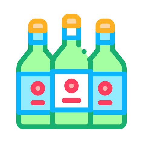 Drink Bottles Icon Vector Outline Illustration Vector Art At Vecteezy