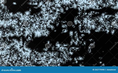 Freezing And Winter Overlay Frost Layer And Ice Over Freeze Effect Covering Black Background