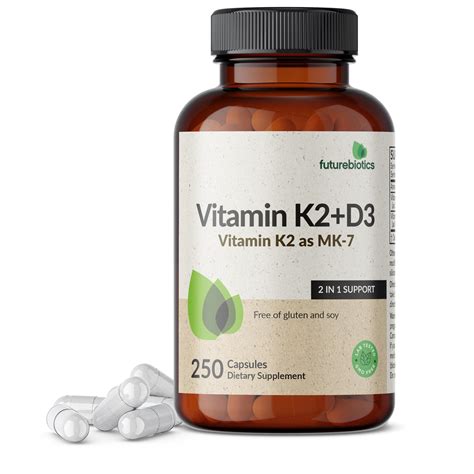 Buy Futurebiotics Vitamin K2 Mk7 With D3 Supplement Non Gmo Formula