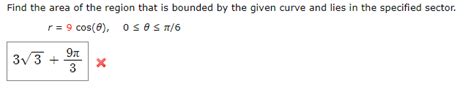 solved find the area of the region that is bounded by the