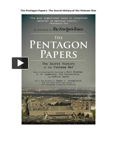 Pdf Download The Pentagon Papers The Secret History Of The Vietnam War Presentation Free To