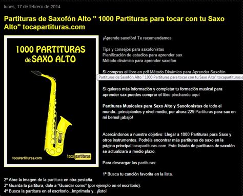 Colección De Partituras Saxo Alto Cpm El Parque