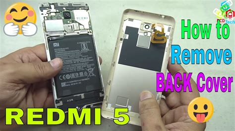 Xiaomi Redmi 5 How To Open Back Cover Disconnect Battery YouTube