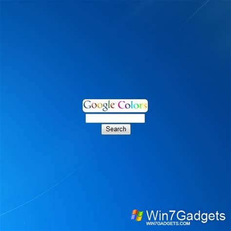 Google Colours Windows Desktop Gadget