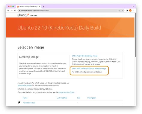 Установка Ubuntu Desktop 22 10 Kinetic Kudu на Arm Cpu