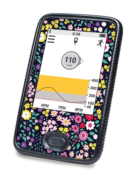 Tiny Flowers Dexcom G6 Touchscreen Receiver Pump Peelz