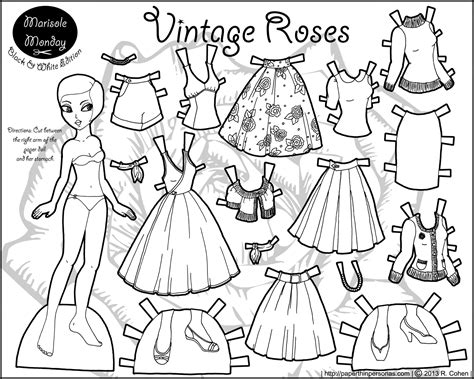 Free Paper Doll Printables To Color Get What You Need For Free