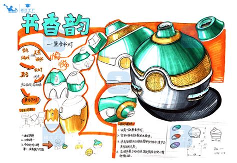 工业设计产品手绘 马克笔表现技法 手绘版面 考研版面