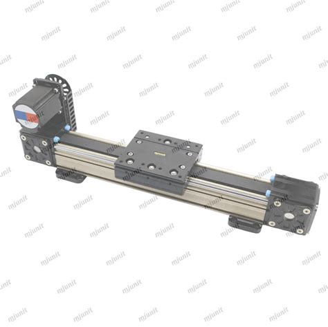 Mjunit Mj60 Carriage Belt Driven Linear Actuator Long Travel Linear Slide With Reducer 200mm