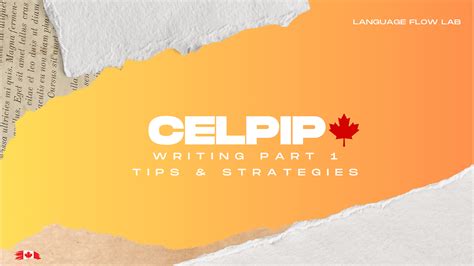CELPIP Writing Series CELPIP Writing Task 1 Tips Template Suggestion