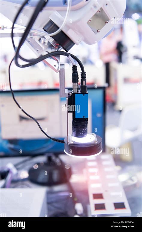 Robotic Vision Sensor Camera System In Phone Intellegence Factory Stock