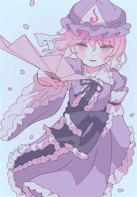 Saigyouji Yuyuko Touhou Drawn By Stellapokopokobanana Danbooru