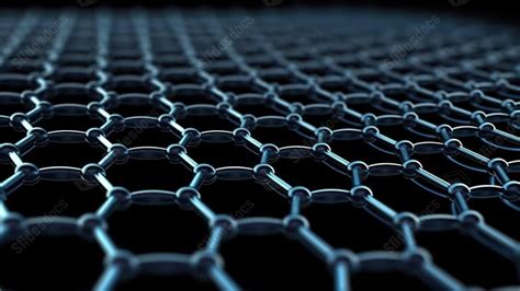 3d Visualization Of Graphene S Molecular Grid Powerpoint Background For