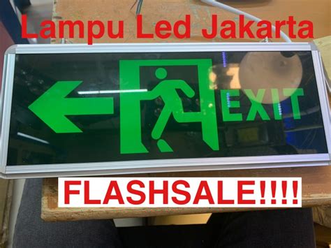 Jual Lampu LED Emergency Exit Lampu Penunjuk Emergency Exit 2 Sisi Jakarta Pusat Lampu Led