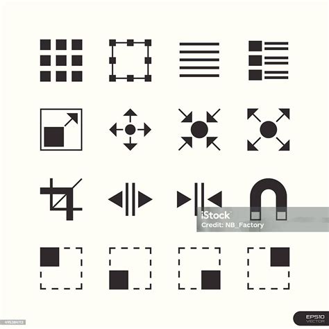 User Interface Design Elements Icon Set Stock Illustration Download