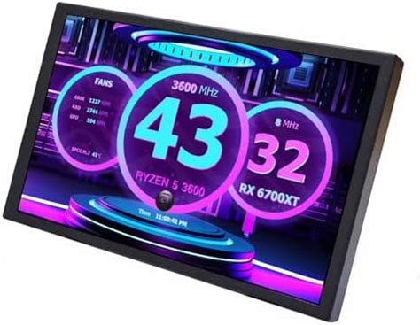 Amazon Com PC Sensor Panel Display 8 8 Inch CPU Hardware Temperature Monitor External