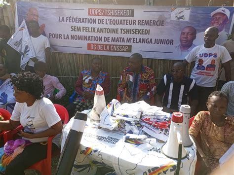 Équateur En marge de la descente de Félix Tshisekedi à Mbandaka le