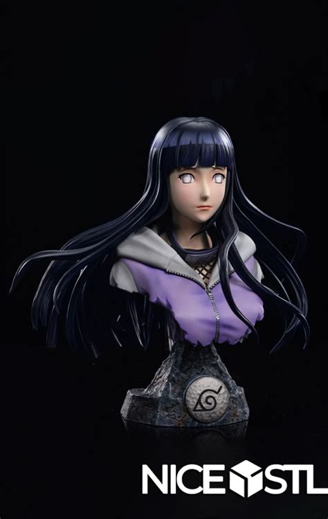 Hinata Bust Stl 3d Printable Model Nicestl