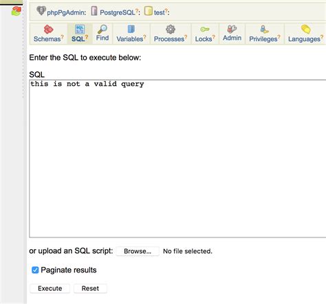re submitting the paginated database sql form fails · issue 100