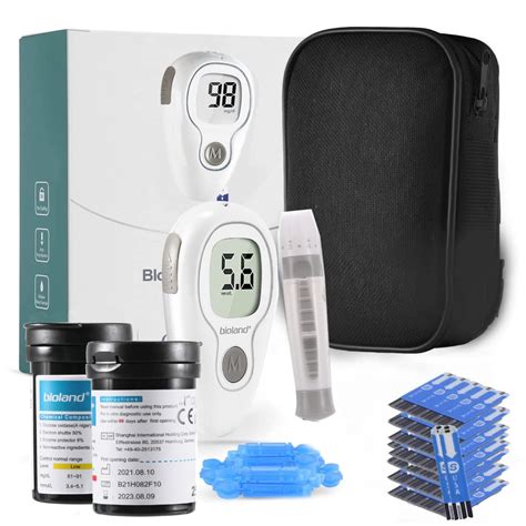 Blood Glucose Monitor G 427b Testing Kit With 100 Strips And Lancets