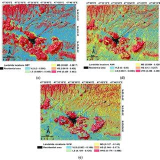 Landslide Susceptibility Maps A Logistic Model Tree LMT B
