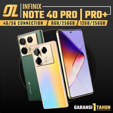 Jual Infinix Note 40 Pro Plus 4G 5G 8 256 12 256 GB RAM 8GB 12GB 256GB 40 Pro HP Smartphone