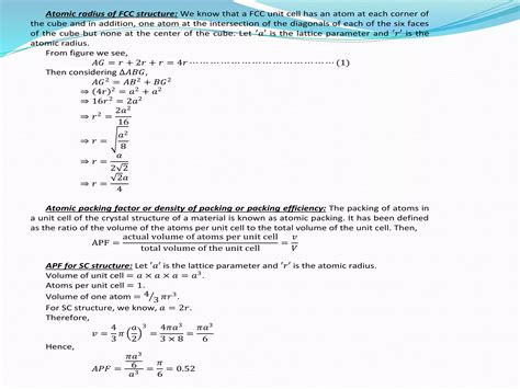 Crystal Structure BCC FCC HCP PPTX