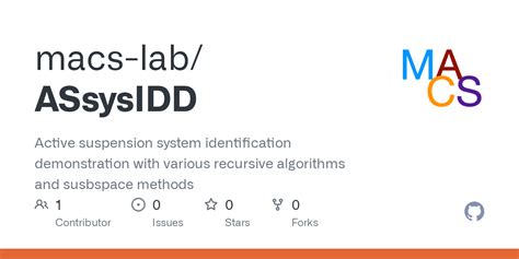 GitHub Macs Lab ASsysIDD Active Suspension System Identification